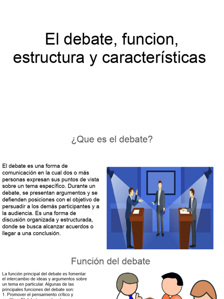 El debate | PDF | Pensamiento crítico | Comunicación humana