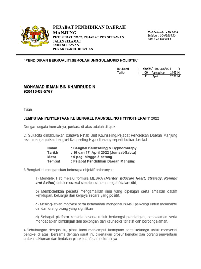 Pejabat Pendidikan Daerah Manjung | PDF Pejabat Pendidikan Daerah Manjung | PDF