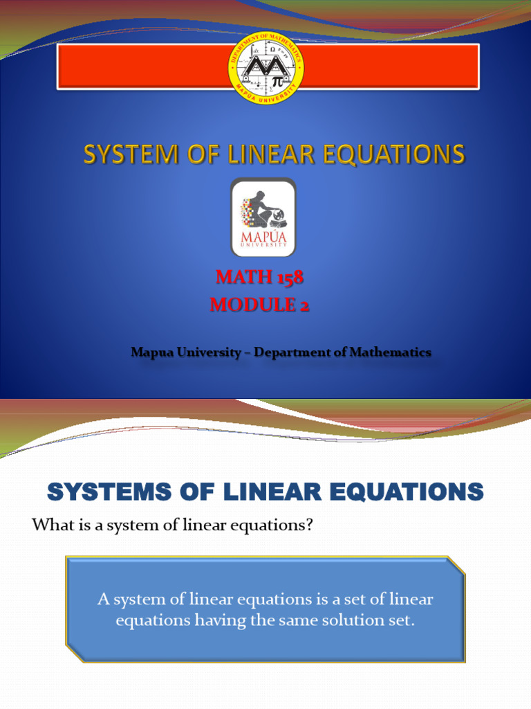 MATH 158: Mapua University - Department of Mathematics | PDF ...