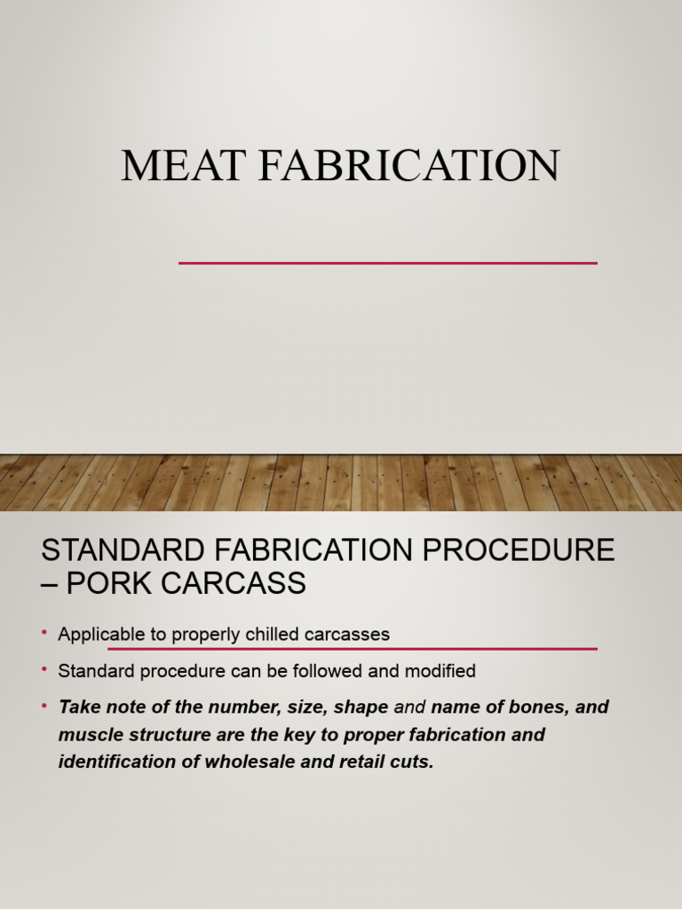 Meat Fabrication | PDF | Chuck Steak | Pork