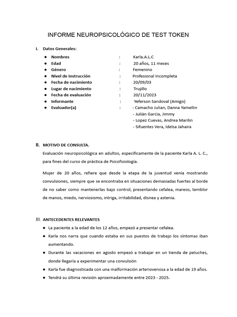 Token Test Pdf Medicina Causas De La Muerte