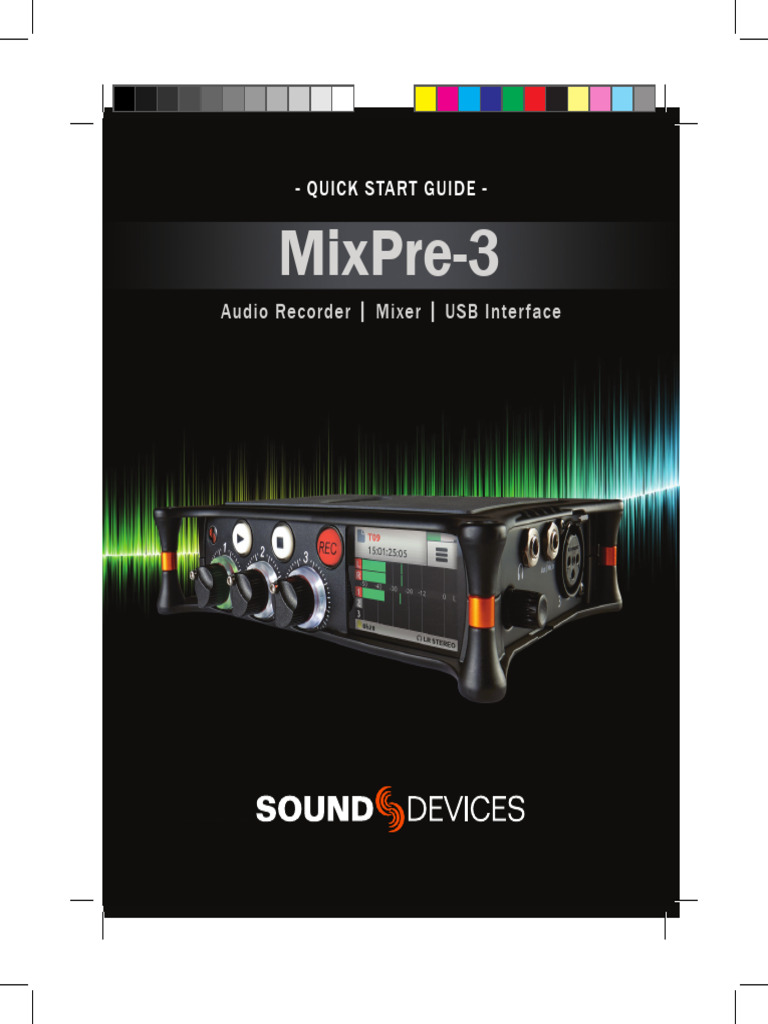 MixPre-3 Quick Start Guide | PDF | Damages | Tripod (Photography)