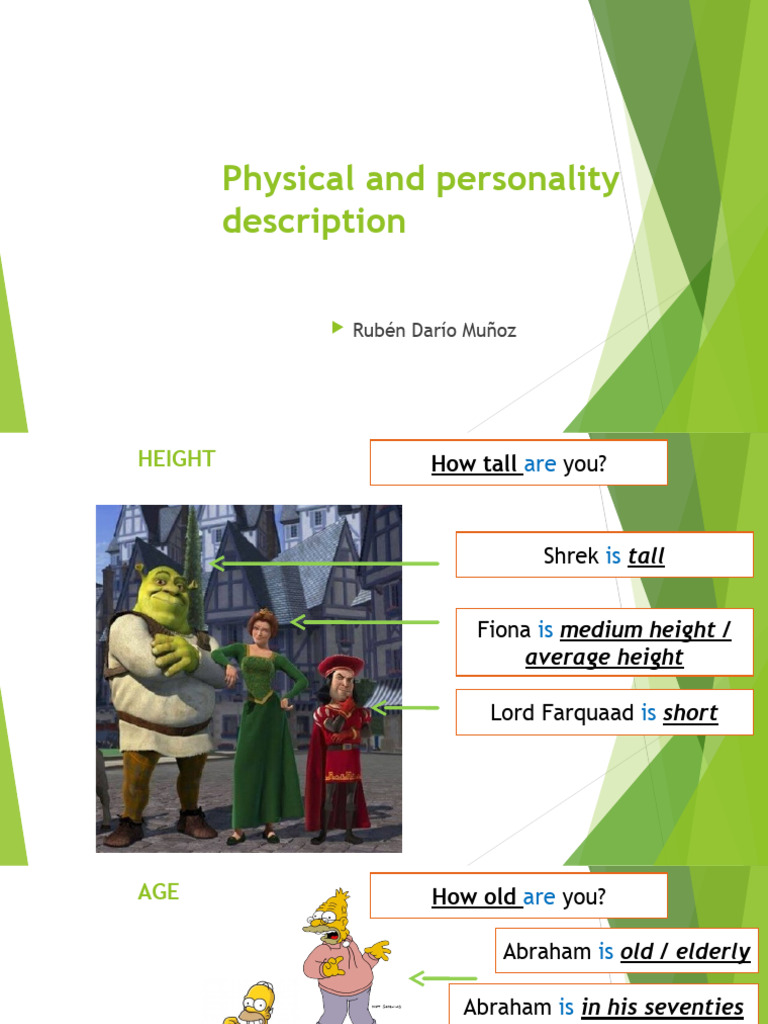 Physical and Personality Description | PDF | Hair | Hair Loss