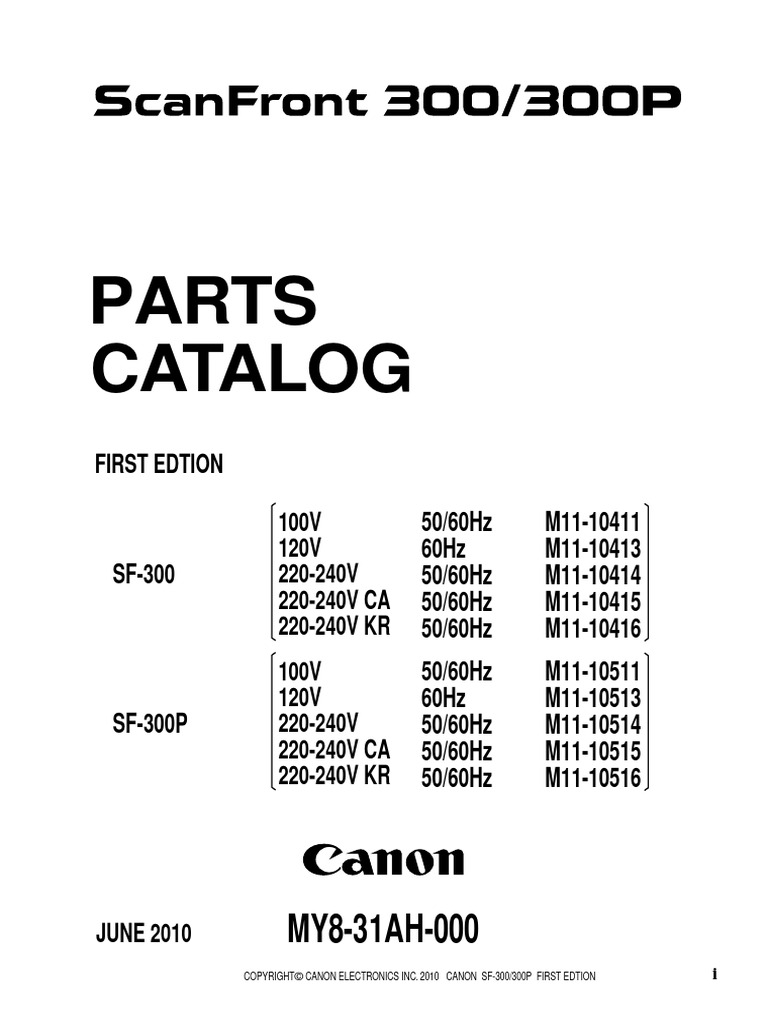 MY8-31AH-000 - PC ScanFront 300P | PDF