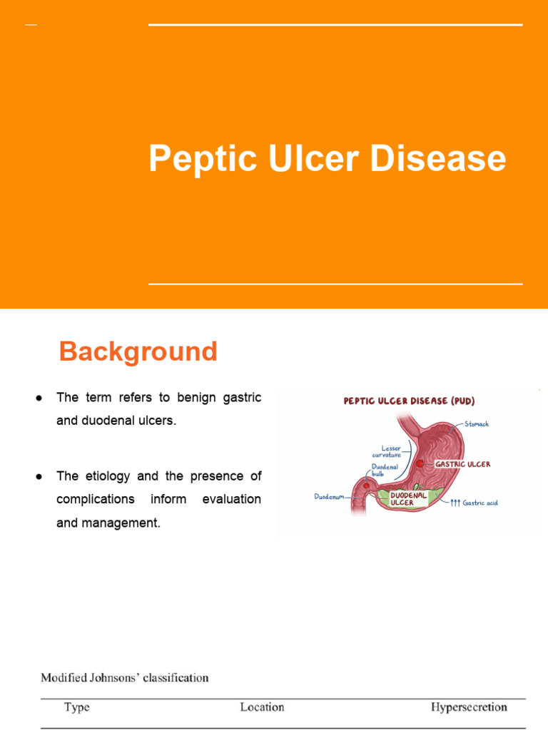 Peptic Ulcer Disease | PDF | Medicine | Causes Of Death