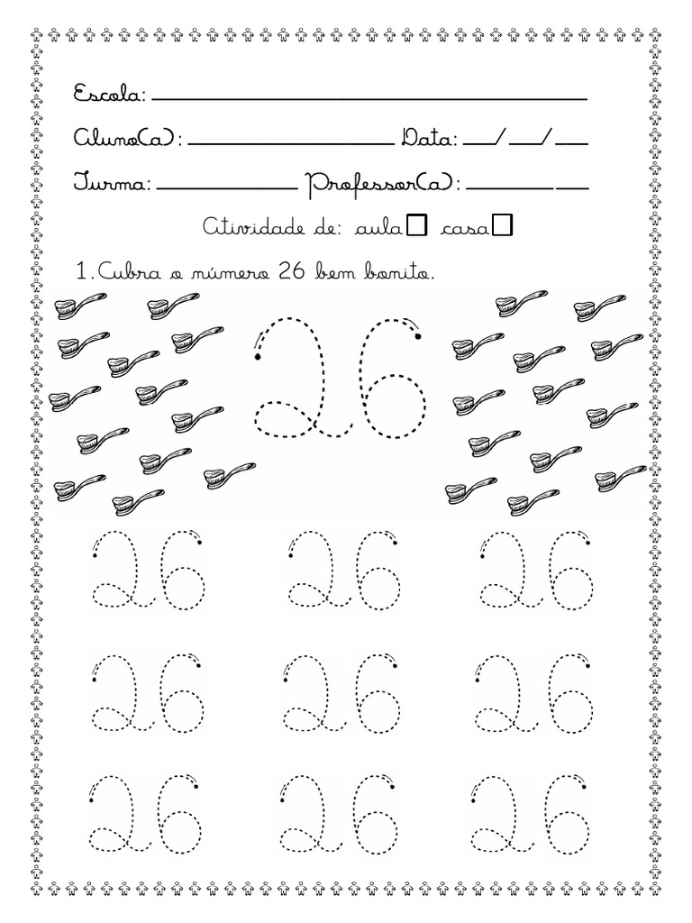 Escola: - Aluno (A) : - Data: - / - / - Turma: - Professor (A ...