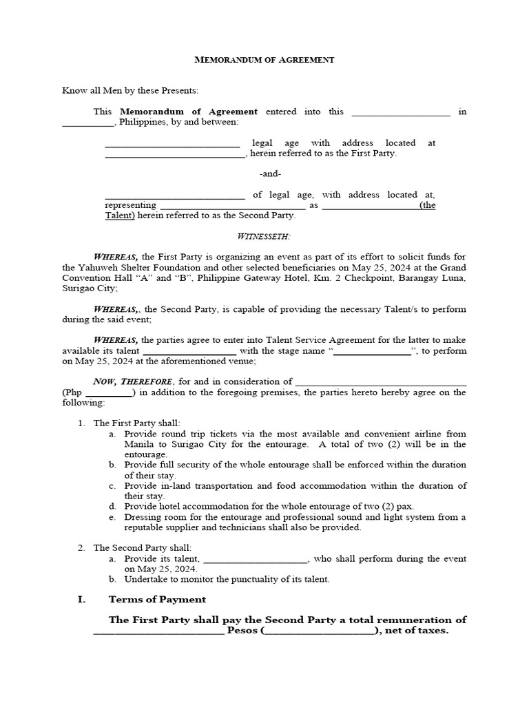 Memorandum-of-Agreement | PDF | Breach Of Contract | Justice