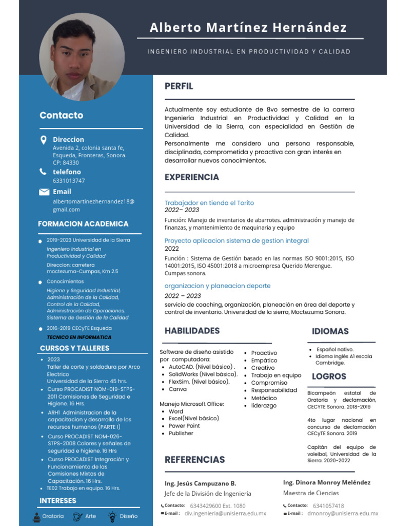 Curriculum Alberto | PDF | Ingeniería Industrial | Business