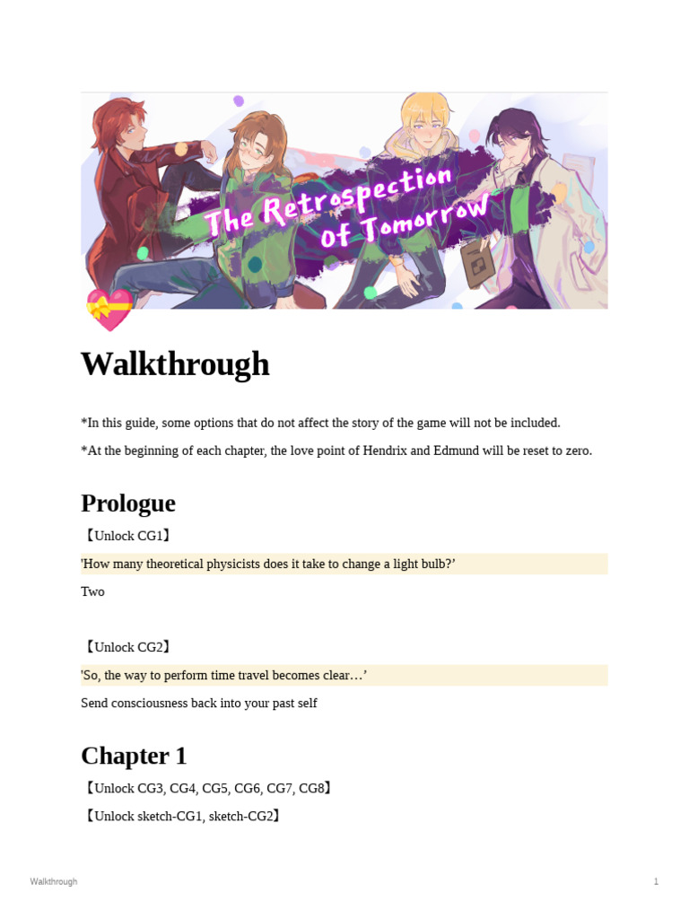 Walkthrough Pdf