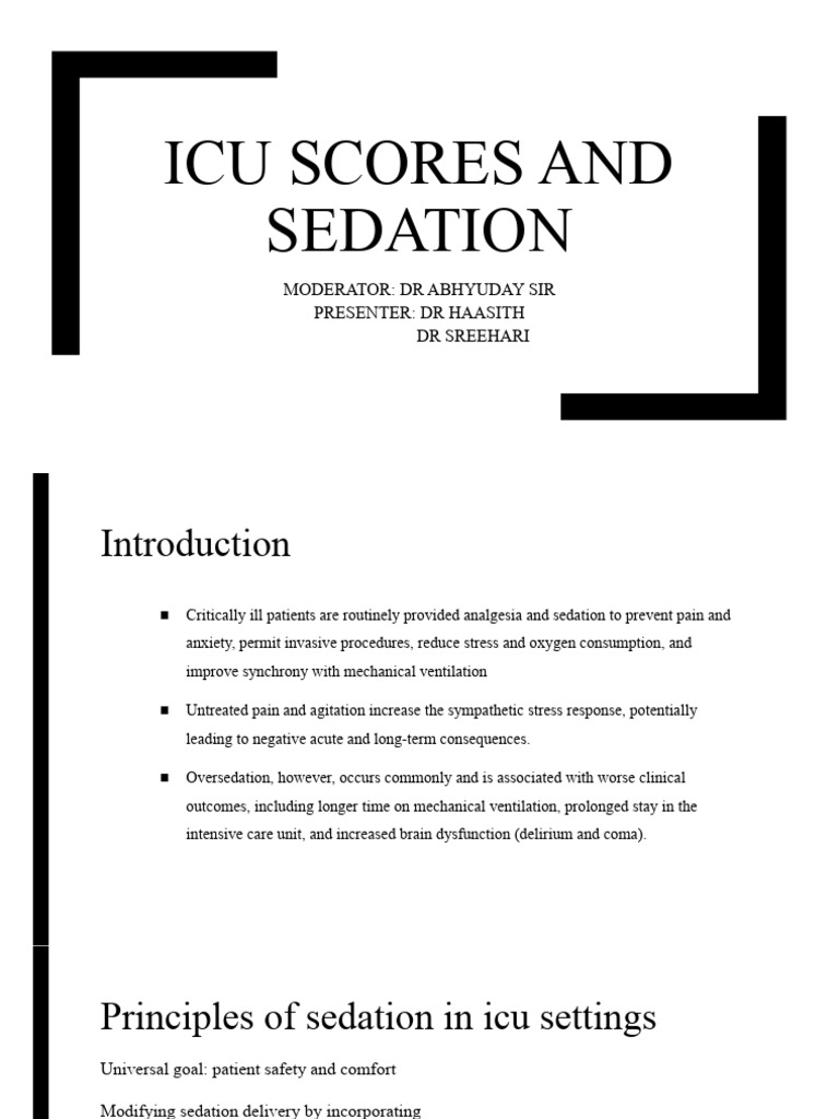 Icu Sedation | Download Free PDF | Intensive Care Medicine | Benzodiazepine