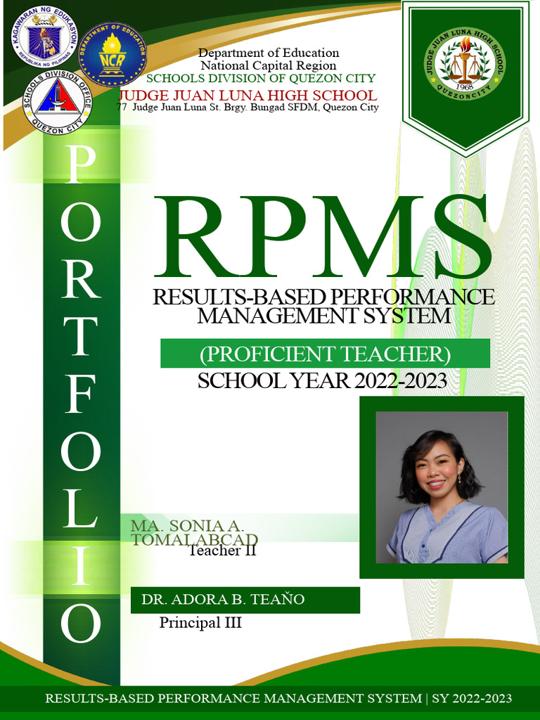 Rpms Portfolio t1 t3 Green Color | PDF | Learning | Educational Technology