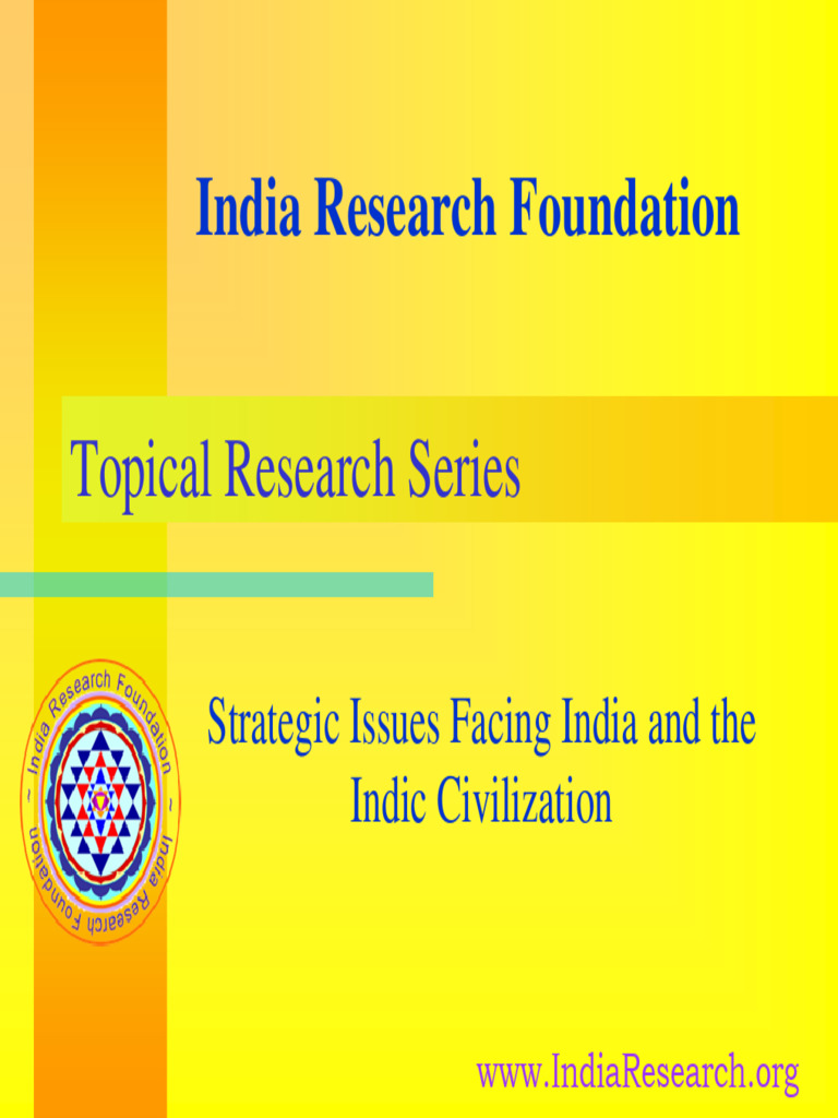 Strategic Issues Facing India and The Indic Civilization | PDF | Caste ...