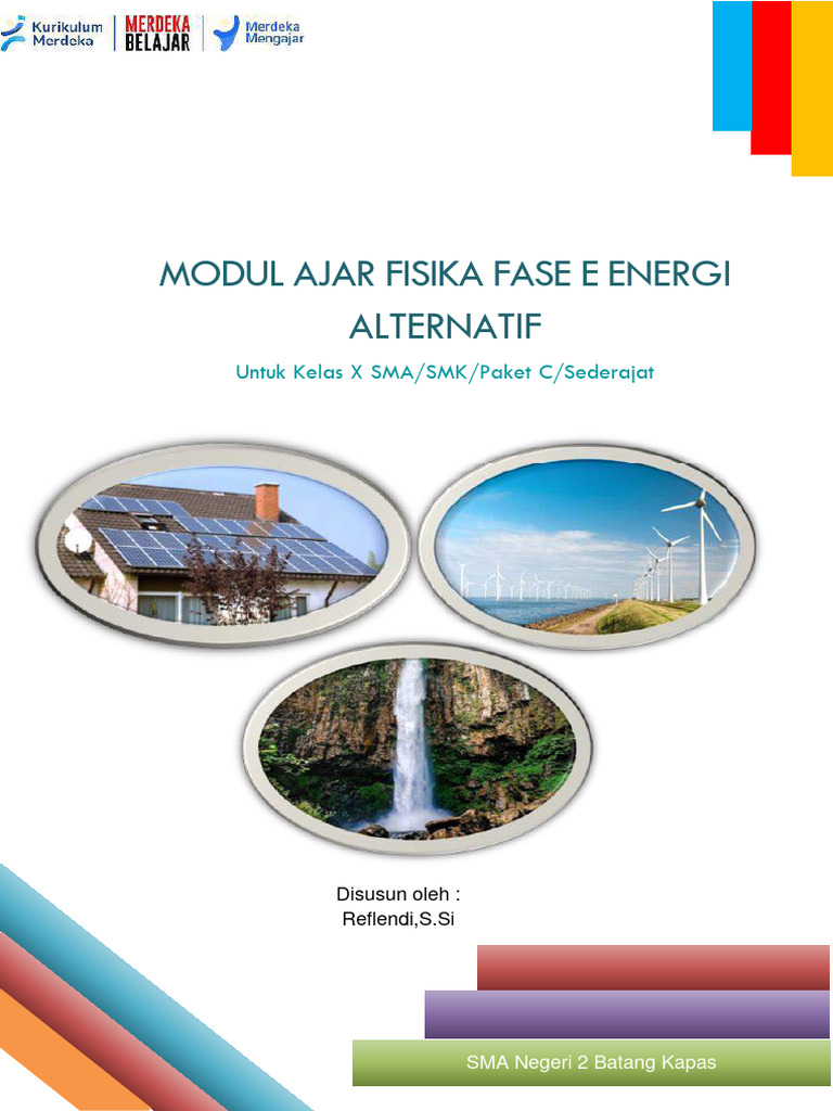 Modul Ajar Fisika - Energi Alternatif - Fase E | PDF | Seni | Teknologi & Rekayasa