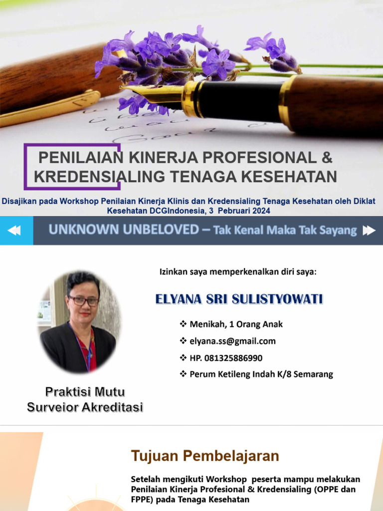 Penilaian Oppe & Fppe Tenaga Kesehatan 03022024 (Fix) | PDF