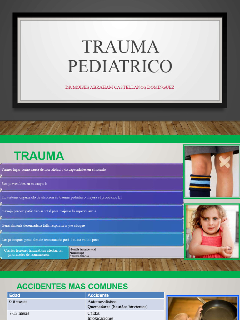 Trauma Pediatrico | PDF | Lesión | Reanimación cardiopulmonar