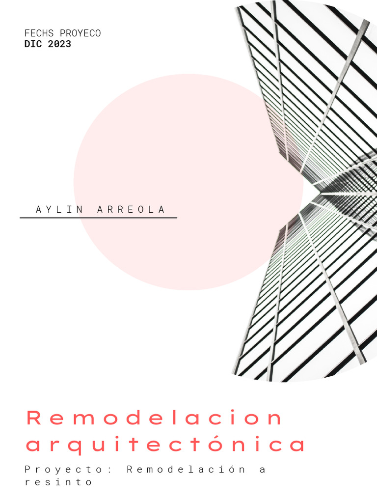Proyecto remodelación Arq. | PDF