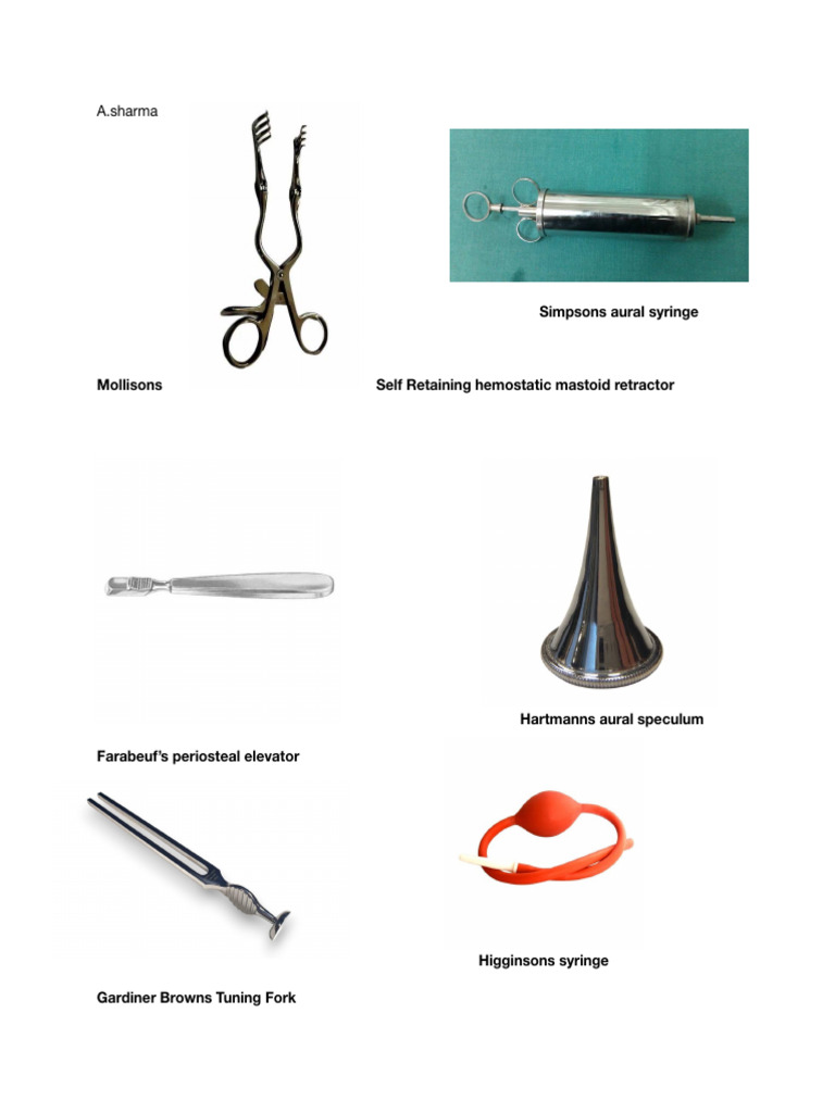 Complete List of Instruments For Exam-A.sharma | PDF