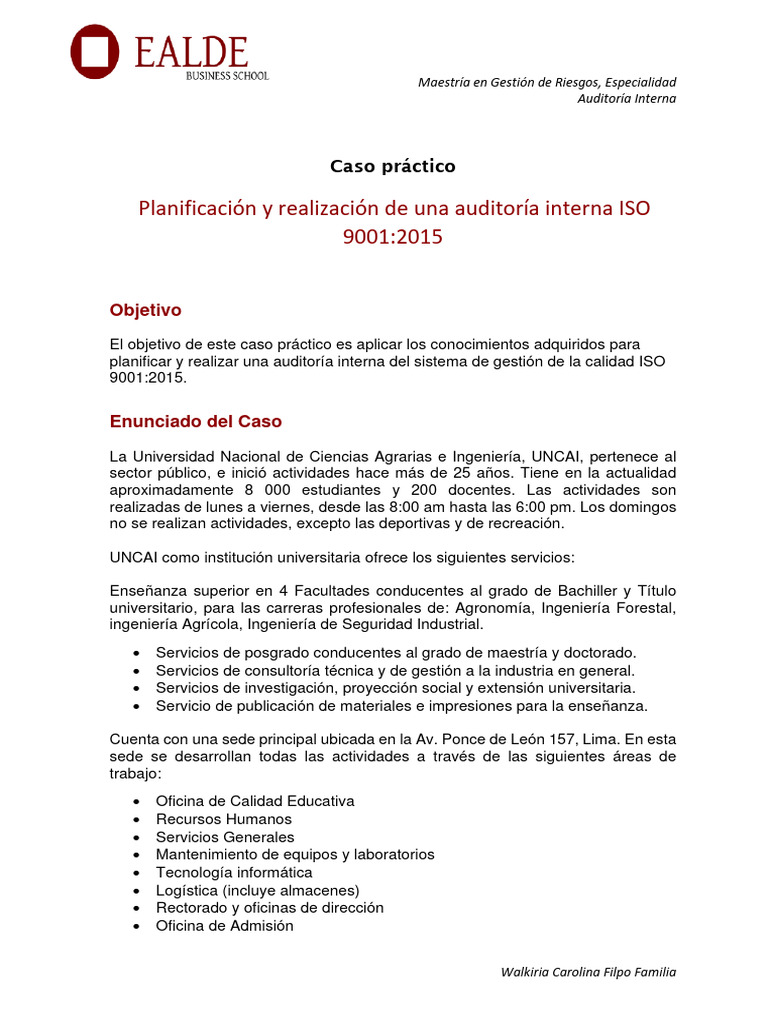 Caso Practico 5 PDF | PDF | Calidad (comercial) | Sistema de manejo de calidad