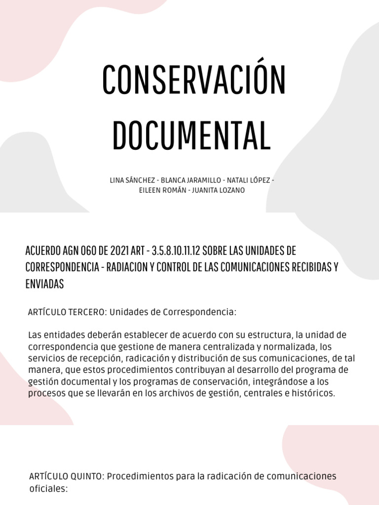 Conservacion Documental | PDF