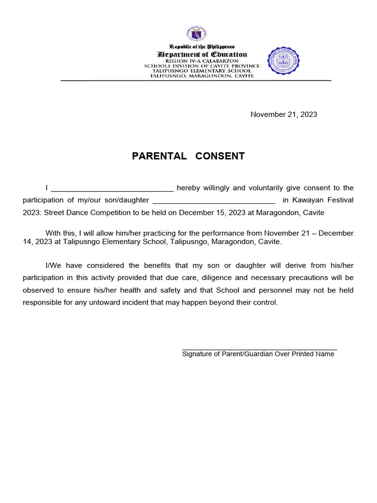 Parent Consent | PDF