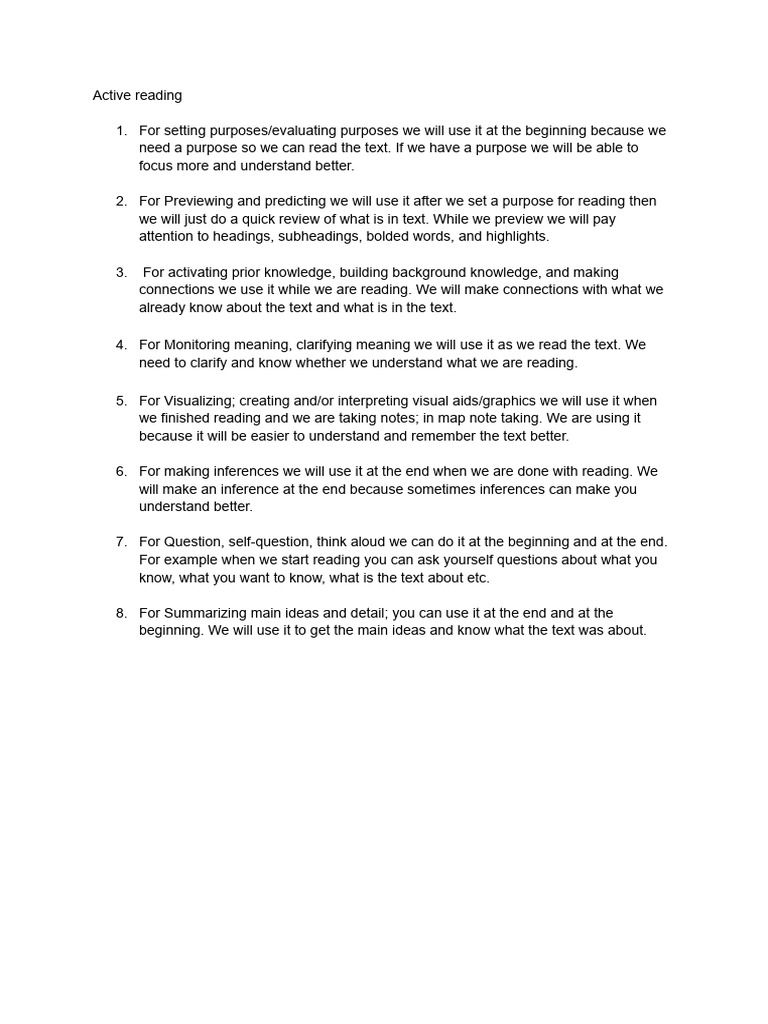 Active Reading | PDF