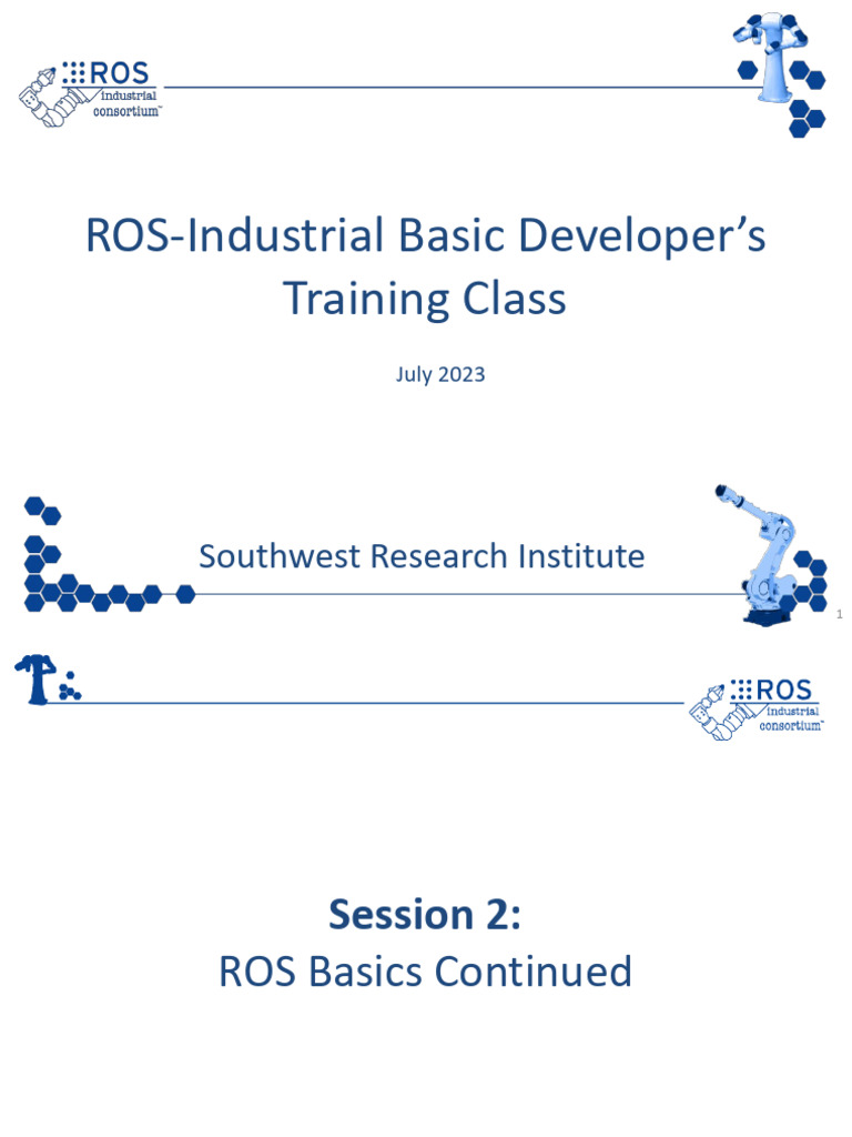 ROS-I Basic Developers Training (ROS2) - Session 2 | PDF | Parameter (Computer Programming ...