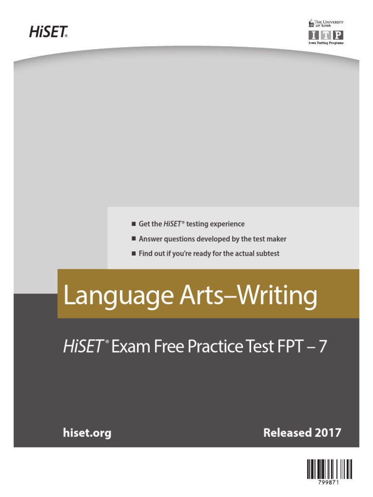 HiSET_writing_fpt7 | PDF | Job Interview | Multiple Choice