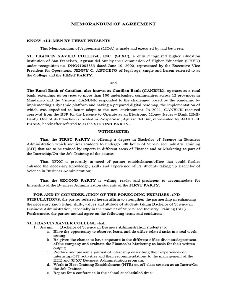 Moa Edited 3pages (With 1stparty Witnesses) | PDF | Justice | Crime ...