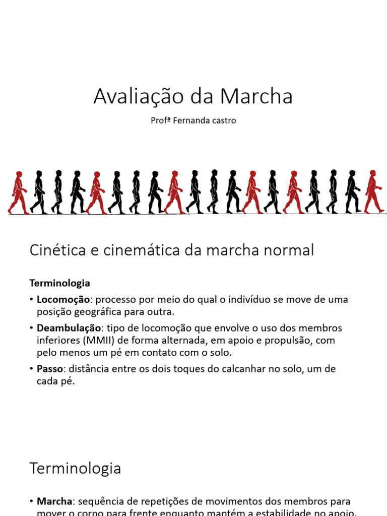 Avaliação Da Marcha | Download grátis PDF | Pé | Joelho