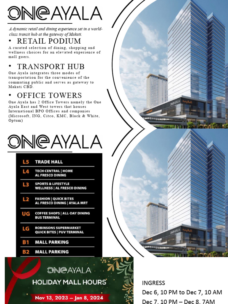One Ayala - Briefer | PDF