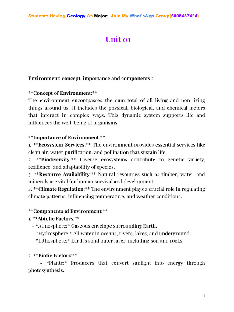 Evs 3rd Sem | PDF | Water Pollution | Waste