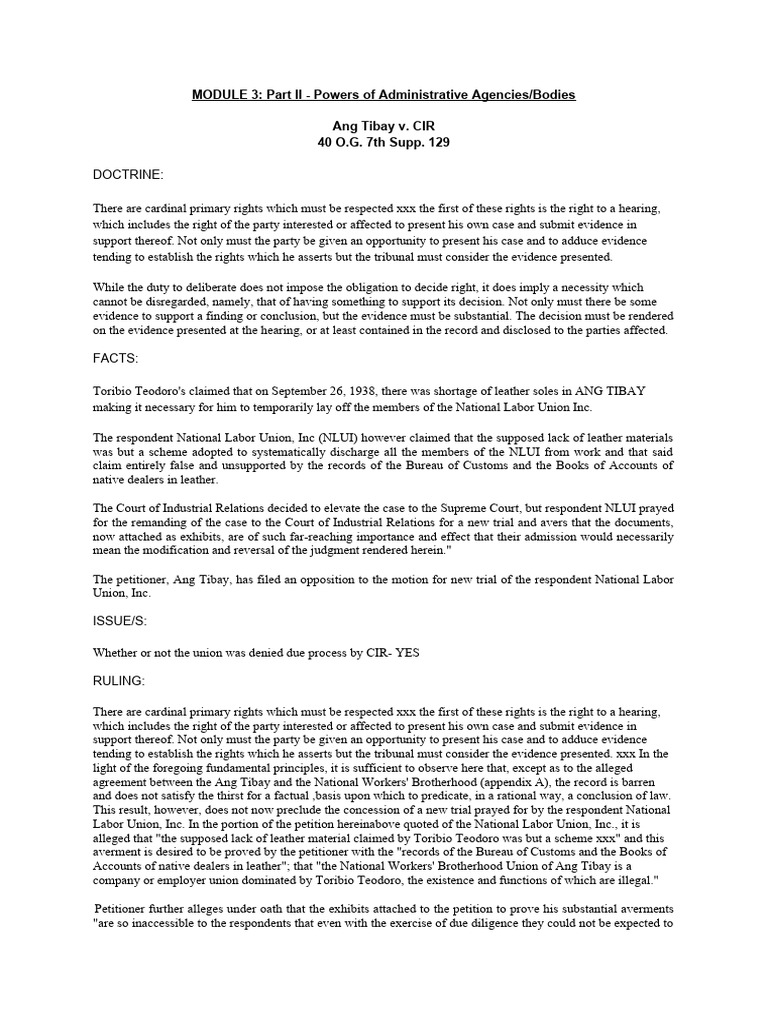 Admin Law MODULE 3 | PDF | Right To Counsel | Affidavit