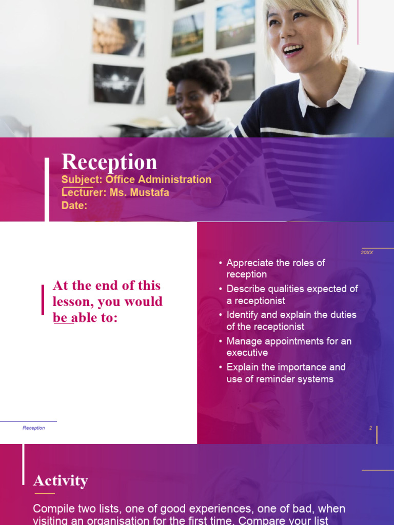 Reception I | PDF