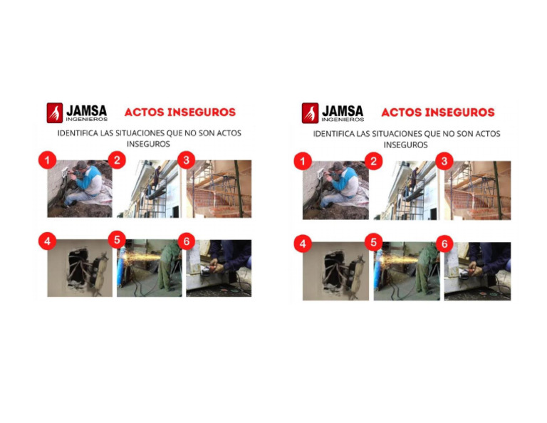 Plantilla Actos Inseguros | PDF