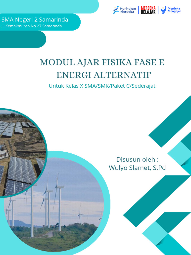 Modul Ajar Fisika - Energi Alternatif - Fase E | PDF