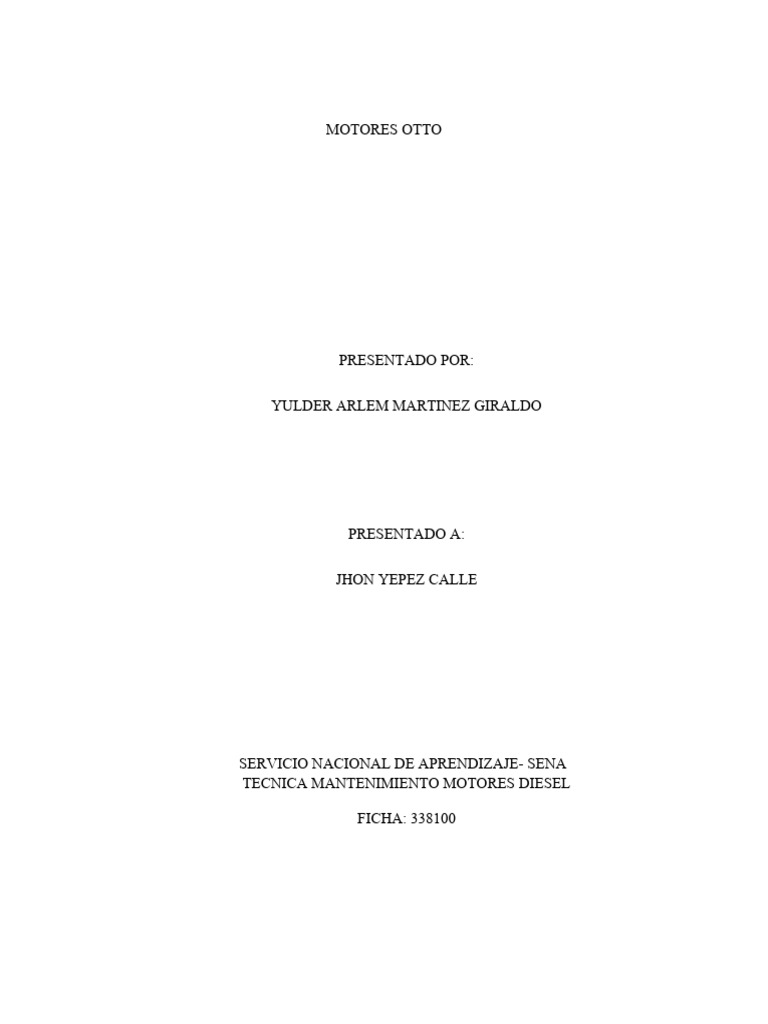 Motores Otto | PDF