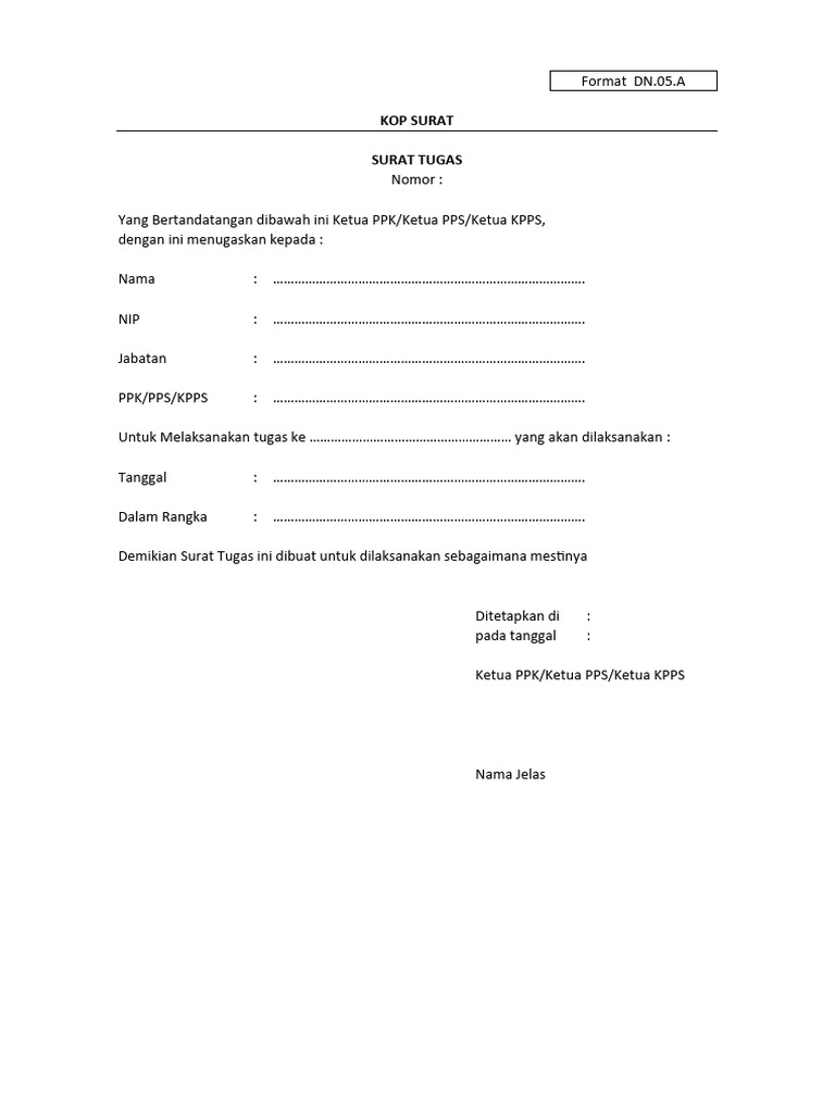 Format SPJ Kpps | PDF | Kajian Bahasa Asing