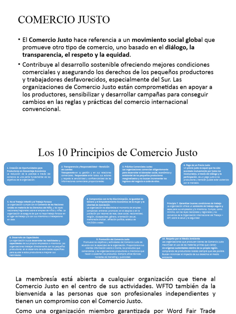 Comercio Justo | PDF | Comercio justo | Comercio
