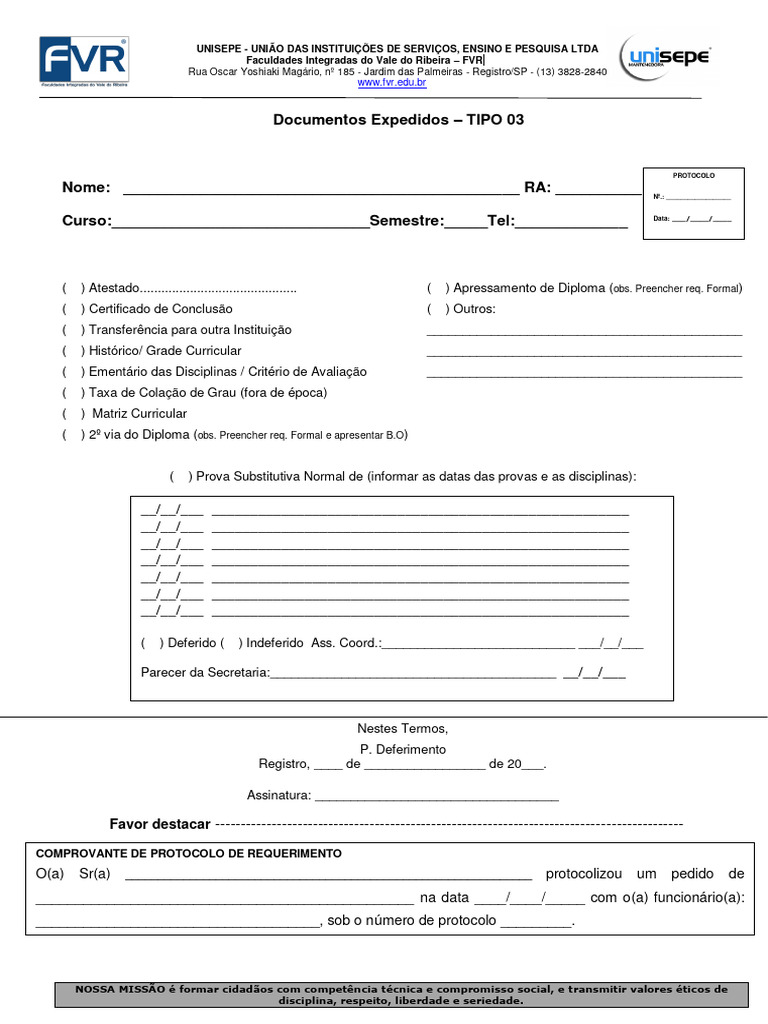 T-03 Documentos Expedidos | PDF