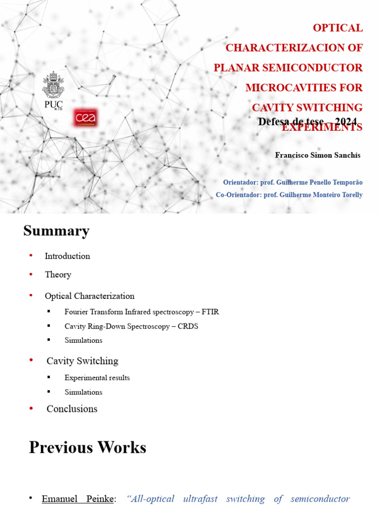 Optical Characterization of Planar Semiconductro Microcavities ...