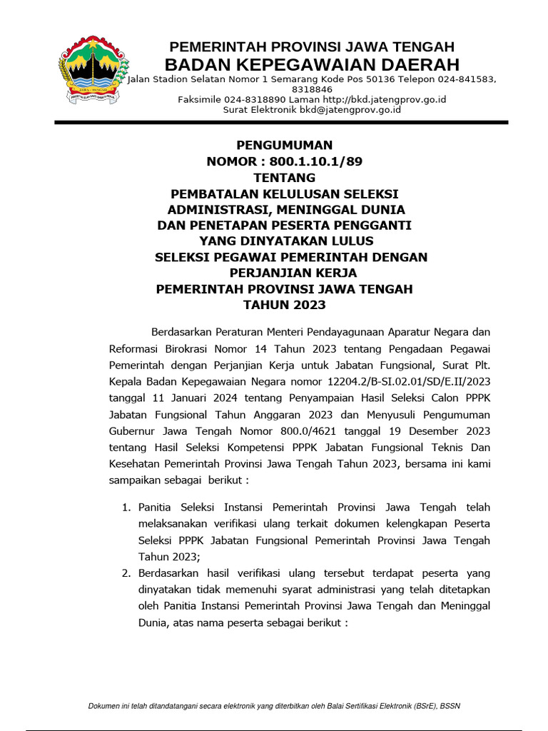 Pembatalan Kelulusan | PDF