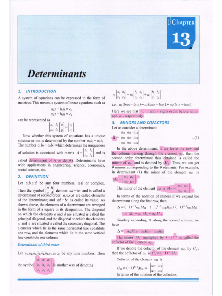 Determinants BT Module | PDF