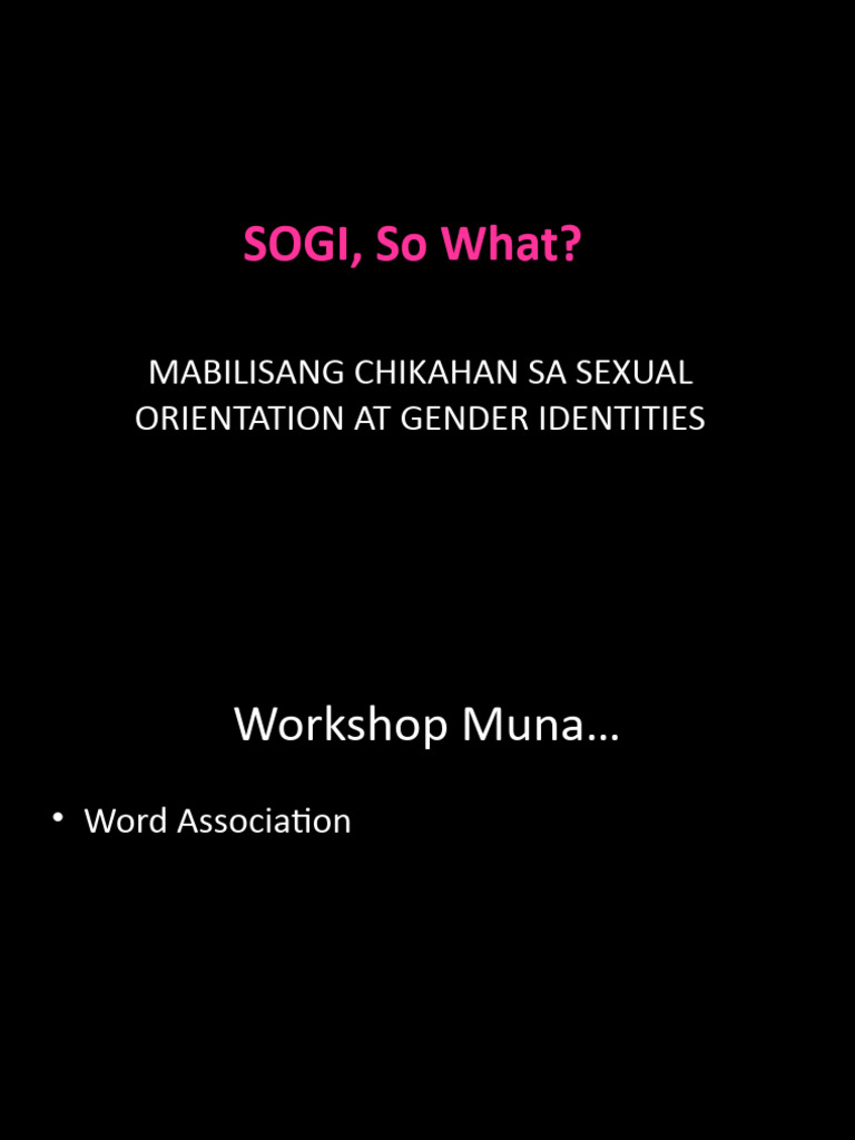 Session 2 SOGI | PDF | Gender Studies | Gender