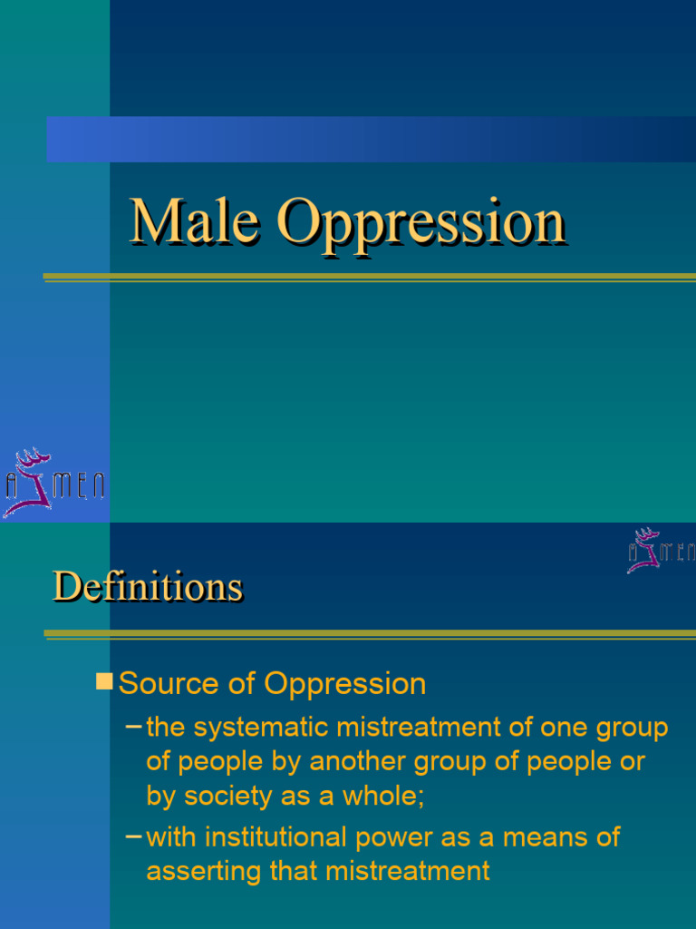 Understanding Male Oppression | PDF | Sexism | Femininity