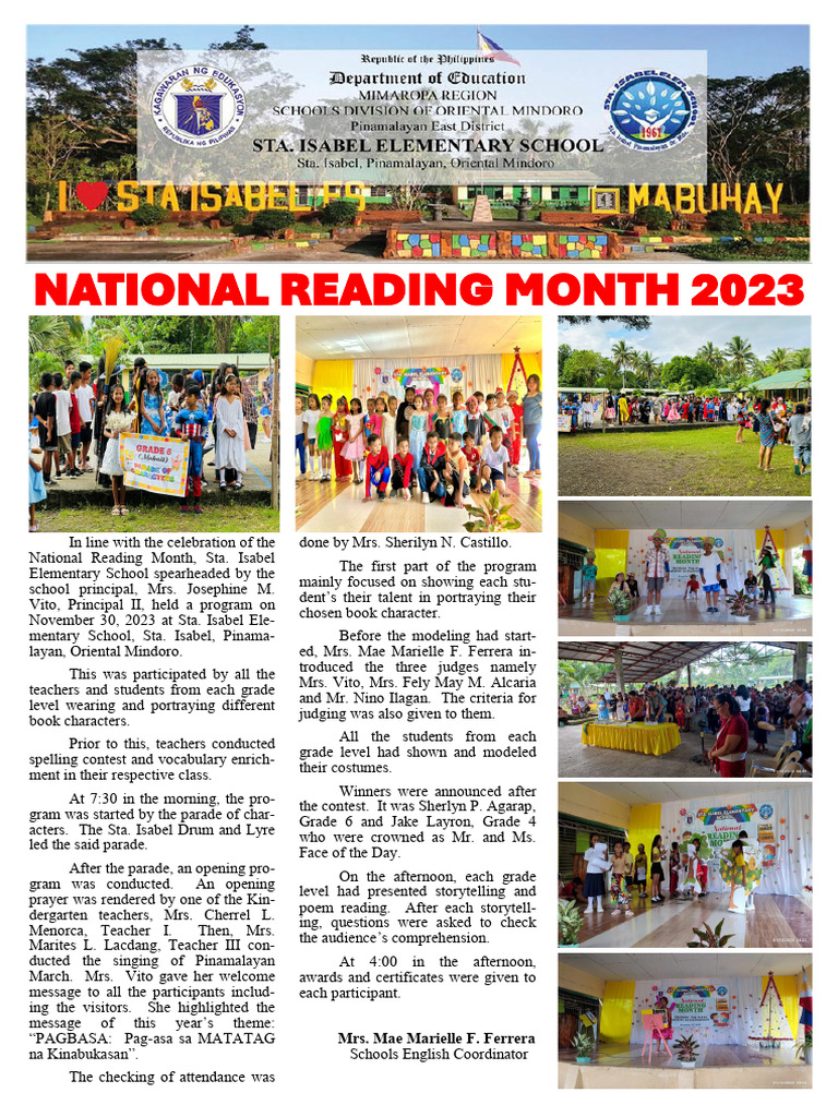National Reading Month 2023 | PDF