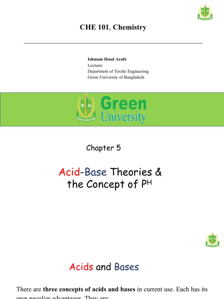 Acid-Base | PDF | Acid | Ph