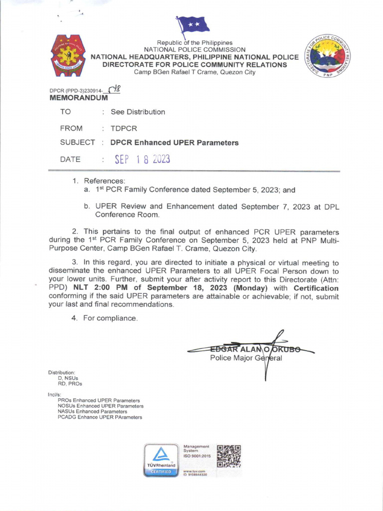 DPCR Enhanced Uper Parameters | PDF