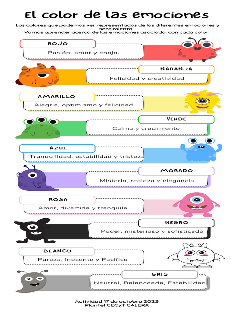 El Color de Las Emociones | PDF El Color de Las Emociones | PDF