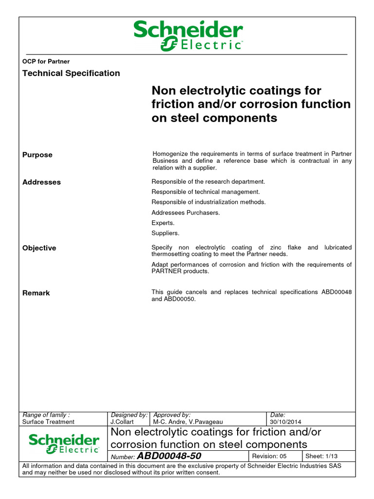 Non-Electrolytic Coatings for Steel | PDF | Corrosion | Rust
