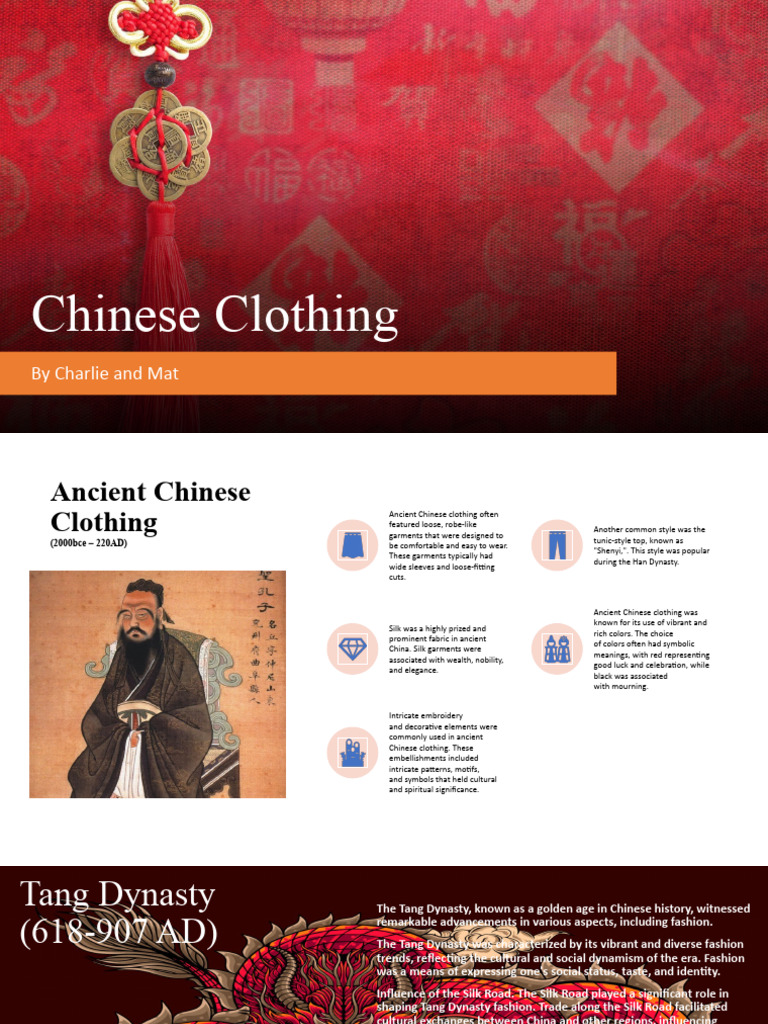 Chinese Clothing Throughout Time | PDF | Chinese Culture | Clothing